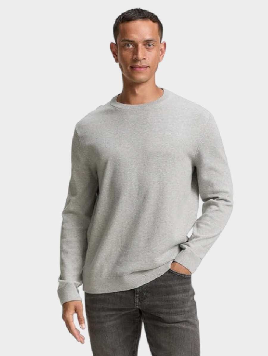 Tom Tailor muški dzemper sivi 1039810 14427